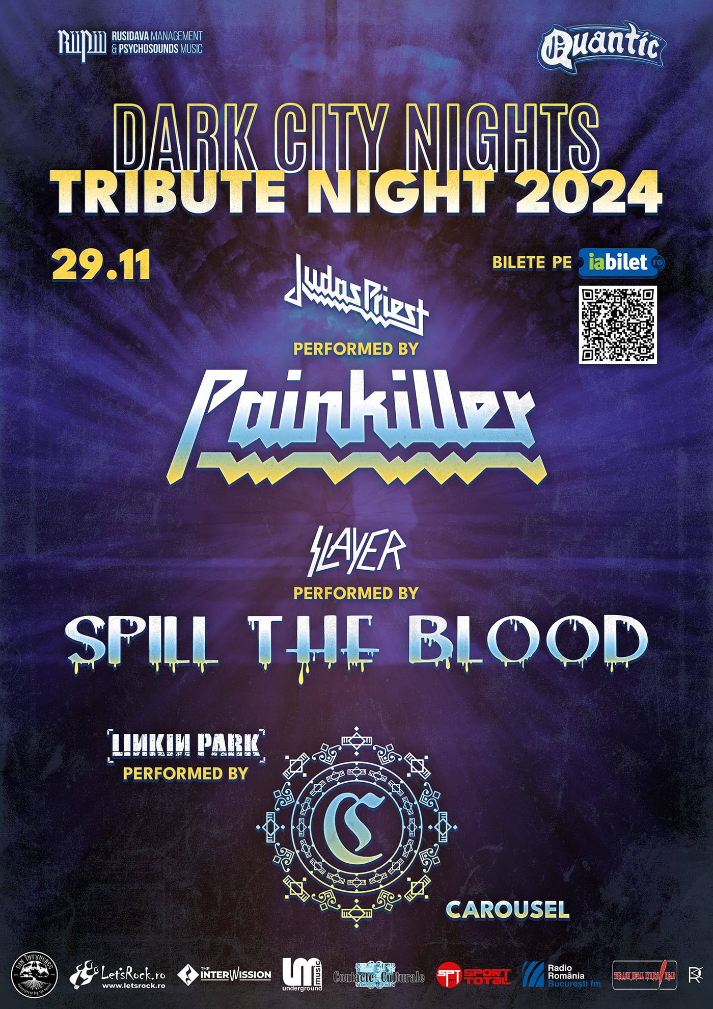 Tribute Night 2024 în Quantic * SEE THE ART